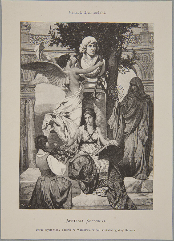 Mikołaj Kopernik (1473-1543) polski astronom. Reprodukcja obrazu ...