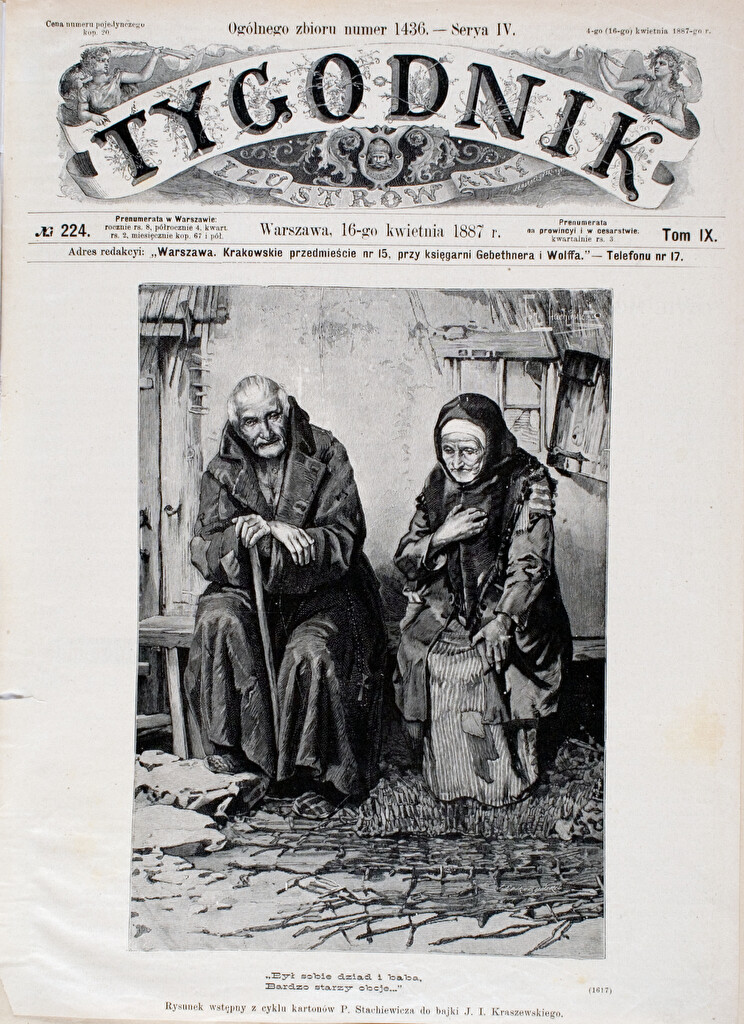 Dziad i baba rysunek Piotra Stachiewicza do bajki Józefa Ignacego ...
