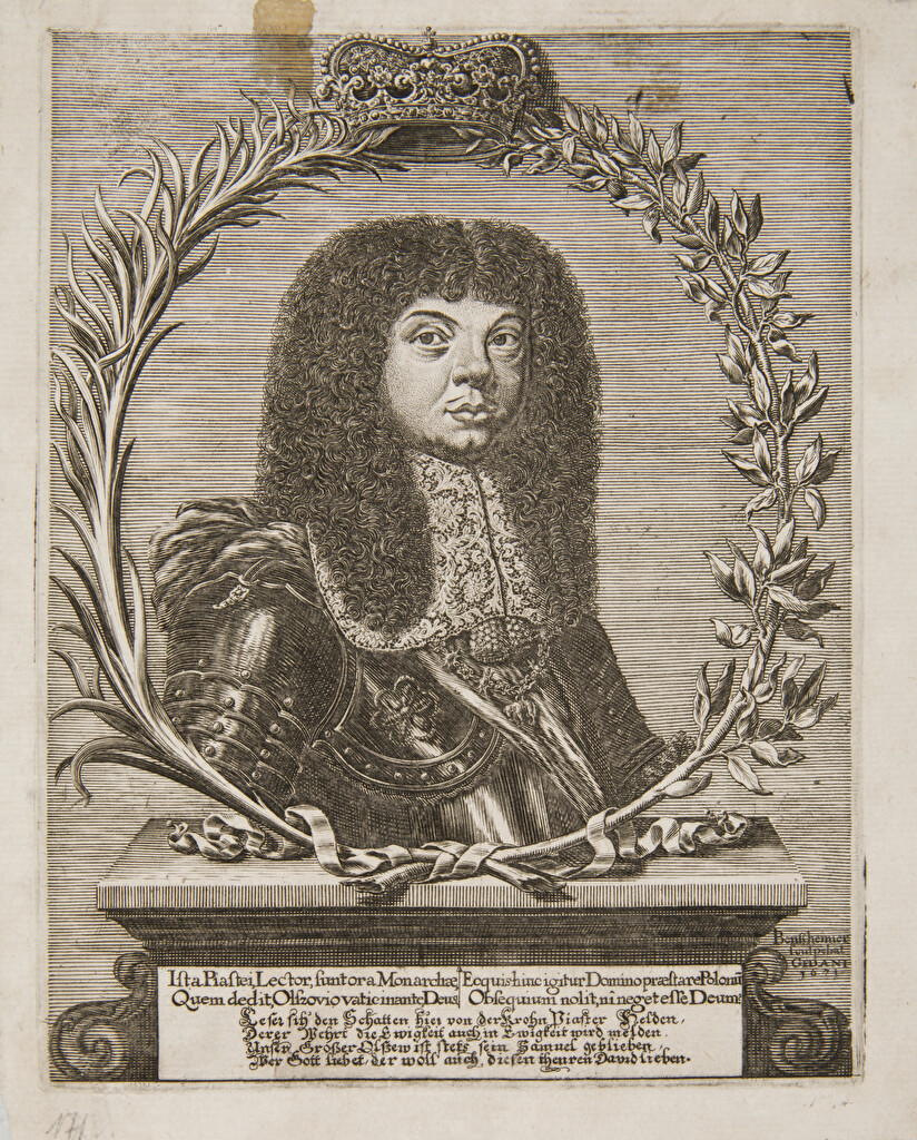 Michał Korybut Wiśniowiecki (1640-1673) król Polski. Z: Heidenstein R ...