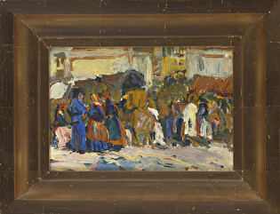 Przed św. Jurem we Lwowie (szkic) | Muzeum Narodowe w Krakowie - zbiory ...