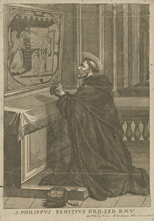 "S. PHILIPPVS BENITIUS ORD. SER. B.M.V. [Ordinis Servorum Beatæ Mariæ ...