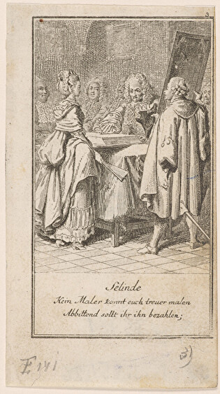 Selinde - ilustracja nr 3 (z 12) do: Christian Fürchtegott Gellert ...