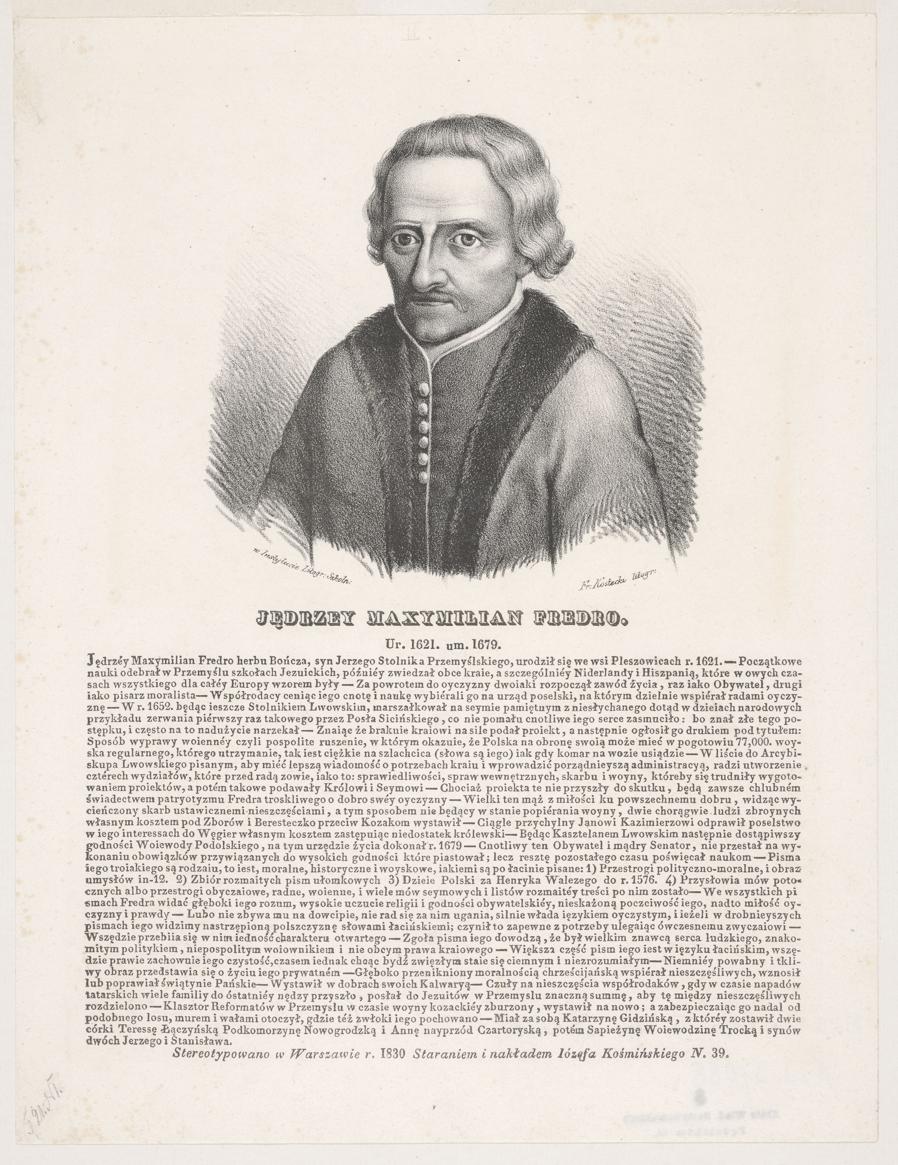 Andrzej Maksymilian Fredro (pseudonim Błażej Lipowski, 1620 - 1679 ...